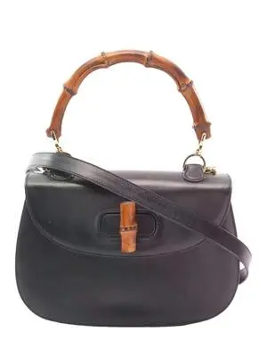Gucci Bamboo Two-way Handbag - Black