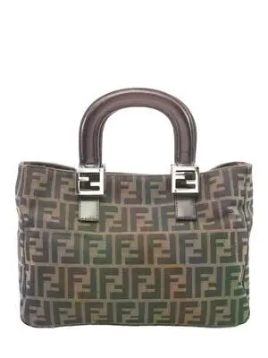 Fendi Zucca Handbag - Brown
