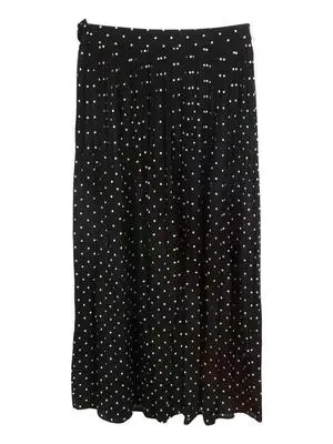 CELINE Celine 2000s Polka Dot Flared Skirt