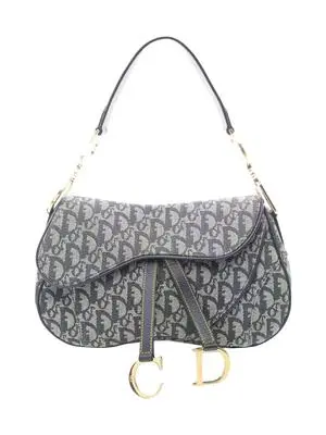 Dior 2000s Saddle Trotter Handbag - Grey