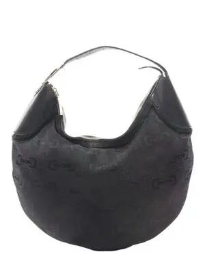 Gucci Horsebit Shoulder Bag - Black