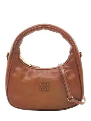 Miu Miu Vitello Antic Handbag - Brown