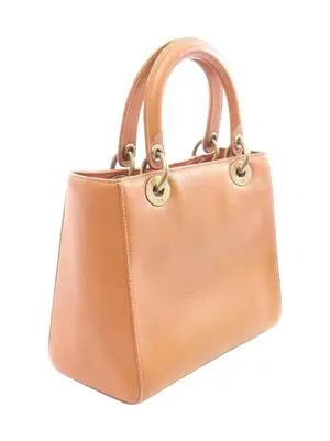 Dior Lady Cannage Tote Bag - Brown