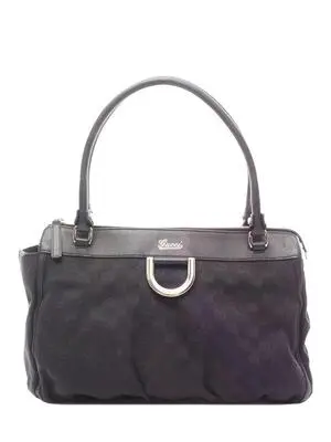 Gucci Abby Gg Canvas Tote Bag - Black