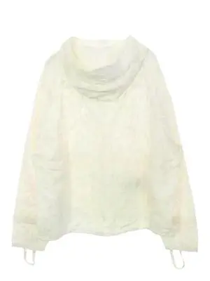 LOUIS VUITTON Logo Pattern Zip-up Hooded Jacket - Neutrals
