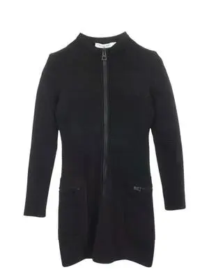 Dior 2000s Logo-embossed Knit Dress - Black
