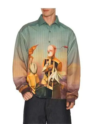 PAS UNE MARQUE Bird Maker Machines Long Sleeve Shirt - Multi