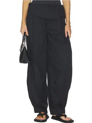WeWoreWhat Pull-on Fold-over Pants - Black