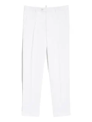BOSS Regular-fit Linen Trousers - White
