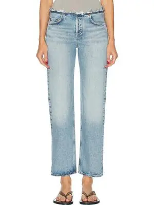 AGOLDE Fray Slim Crop Jeans - Rhythmic