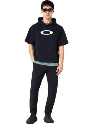 Oakley Oakley Enhance QD Fleece Short Sleeve Hooded Pullover Black