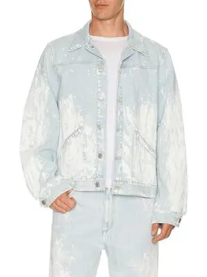 MAISON MARGIELA Denim Sportsjacket - Light Blue