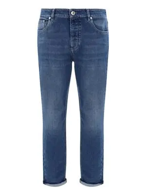 Brunello Cucinelli Straight Leg Jeans - Blue