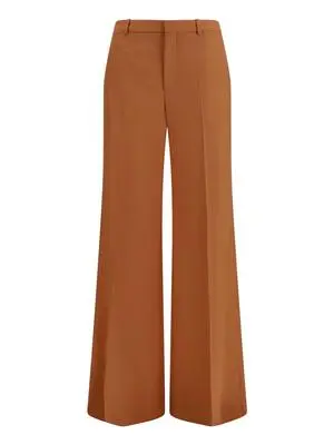 CHLOÉ CHLOÉ High-Waisted Flared Cotton Pants