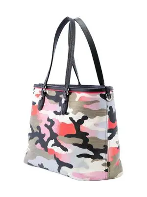 Dior 2011 Anselm Reyle Medium Camouflage Tote Bag - Grey