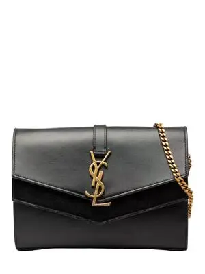 Saint Laurent Sulpice Wallet On Chain Crossbody Bag - Black