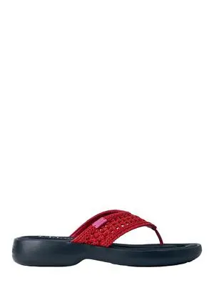 CHLOÉ CHLOE Woven Strap Thong Sandals