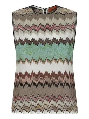 Missoni Zigzag Lamé Top - Multicolor
