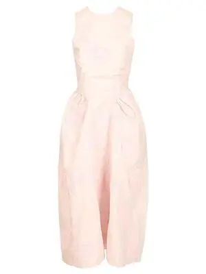 ROTATE BY BIRGER CHRISTENSEN Embroidered Floral Midi Dress - Multicolor