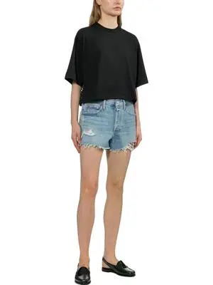 AGOLDE Parker Vintage Cut-off Denim Shorts - Blue