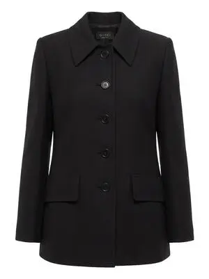 Gucci Linen Blend Caban - Black