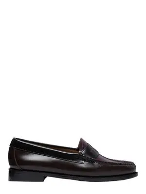 G.H. BASS  CO G.h. Bass Weejuns Leather Loafers - Brown/black/plum