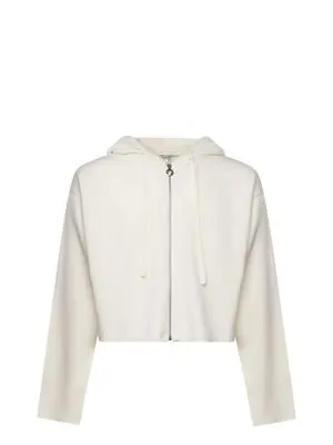 Loewe Anagram Zip-up Hoodie - White
