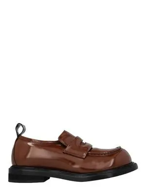 Moschino Round Toe Loafers - Brown