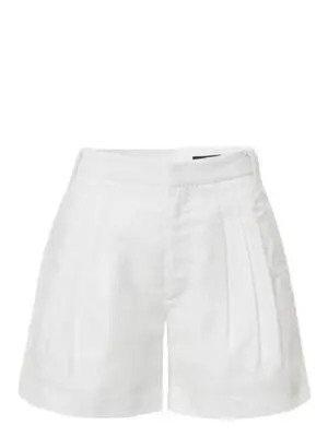 RAG  BONE Rag & Bone Tailored Pleated Shorts - White