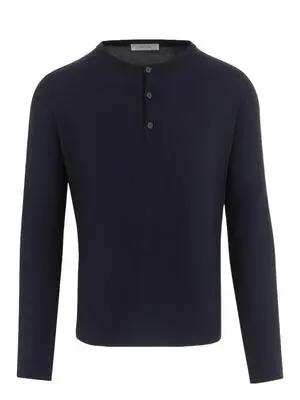 THE ROW Long Sleeve Button-down Sweater - Black