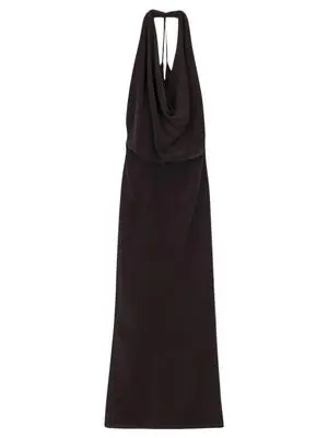 ALYSI Cowl Neck Maxi Dress - Black