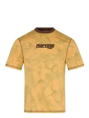 Martine Rose Camouflage-print T-shirt - Yellow