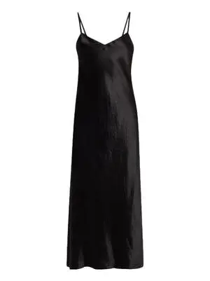 Vince Spaghetti Strap V-neck Dress - Black