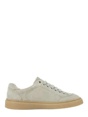 Camper Lace-up Sneakers With Perforated Details - Nude