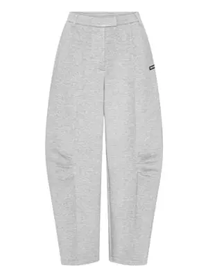 ROTATE BY BIRGER CHRISTENSEN Gathered Detail High Waisted Trousers - Light Gray