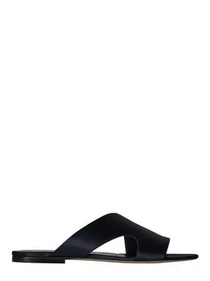 THE ROW Anita Sandals - Black