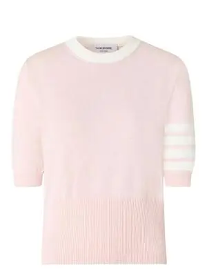 Thom Browne Intarsia Dog Knitted Sweater - Pink