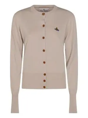 VIVIENNE WESTWOOD Orb Button Cardigan - Nude