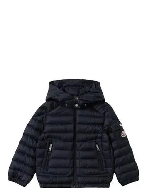 Moncler Quilted Down Jacket With Hood - Black