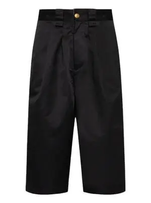 WILLY CHAVARRIA Pleated Shorts - Black