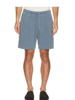 ASHER Silas Waffle Short - Blue