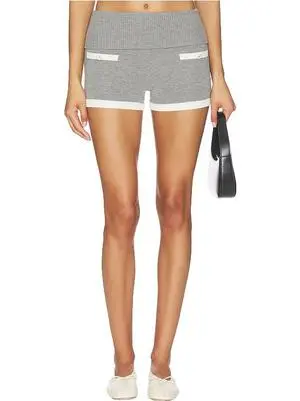 NANA JACQUELINE Millie Knit Shorts - Grey