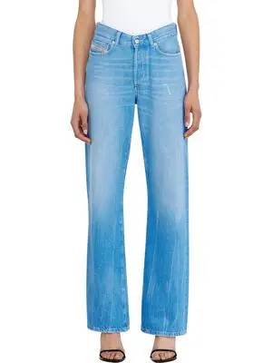 DIESEL® D-sent High Waist Regular Fit Jeans - Blue