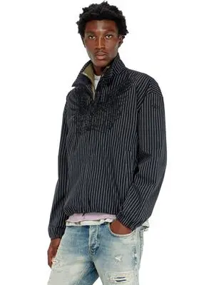 DIESEL® Diesel Pinstripe Jacket With Phoenix Embroidery