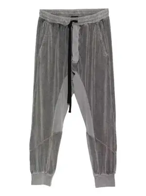 THOM KROM Panelled Drawstring Track Pants - Grey