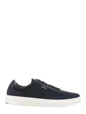 Emporio Armani Round-toe Lace-up Sneakers - Blue
