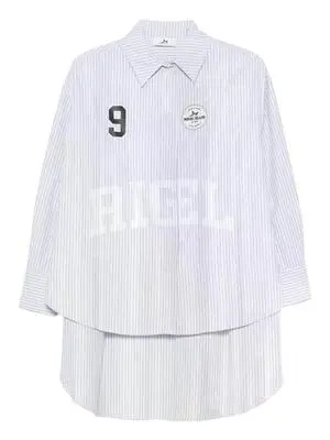 MARC ELLIS Vertical Stripe Shirt - Blue