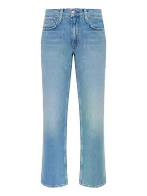 Rag & Bone Faded Straight-leg Jeans - Blue