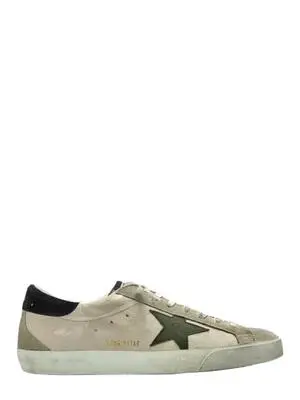 GOLDEN GOOSE Super-star Distressed Leather Sneakers - Neutrals