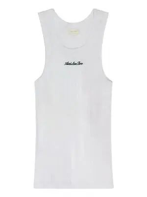 Aimé Leon Dore Embroidered Logo Tank Top - White